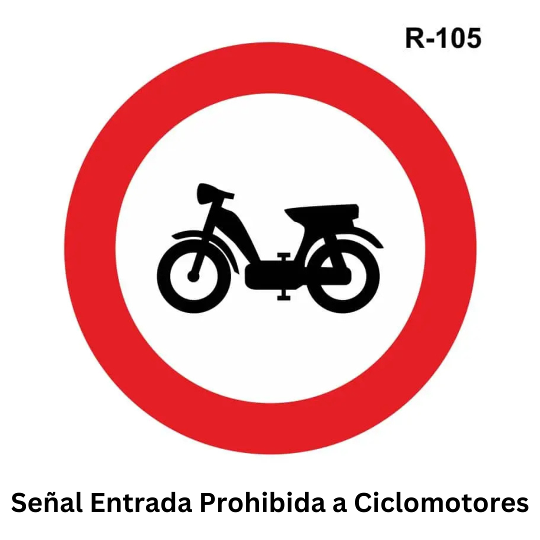 Tipos de Señales Ciclomotores, Bicicletas y Motocicletas